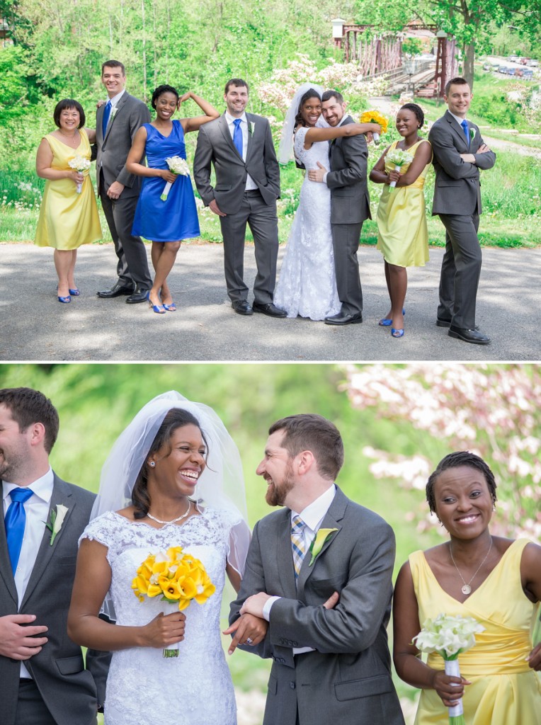 Blue & Gold Historic Savage Mill Wedding